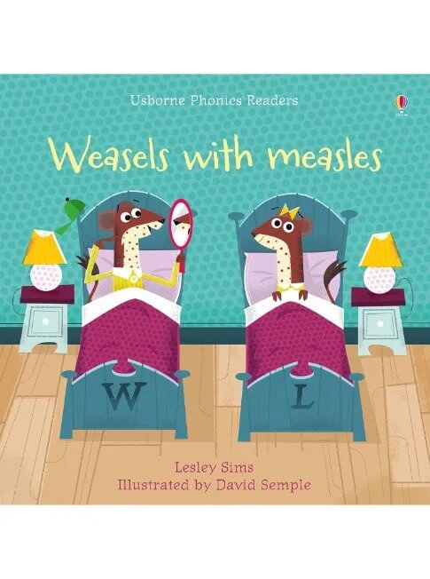 Usborne Phonic Readers Weasels for Measles – Bluewhalebooks