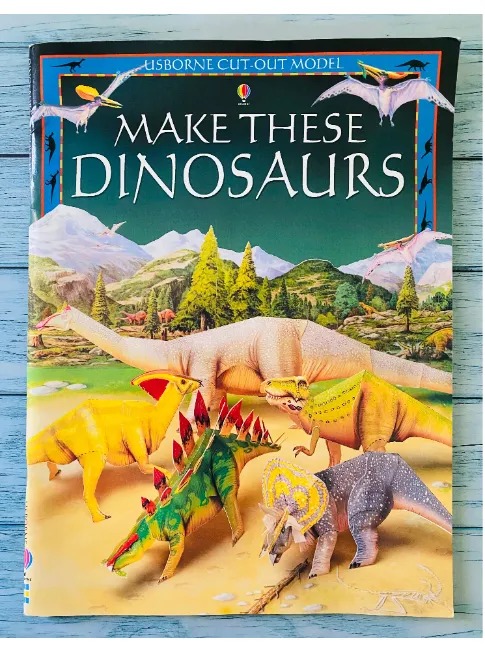 USBORNE CUT-OUT MODEL MAKE THESE DINOSAURS – Bluewhalebooks
